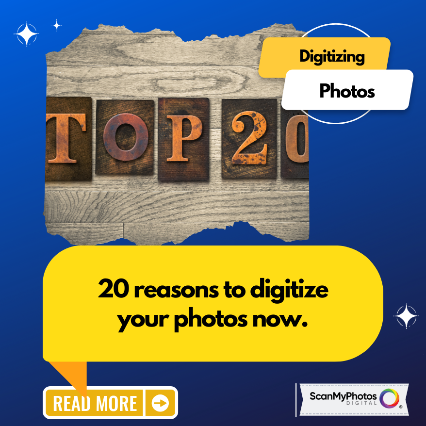 20 reasons to digitize your photos now | ScanMyPhotos Picture This Journal