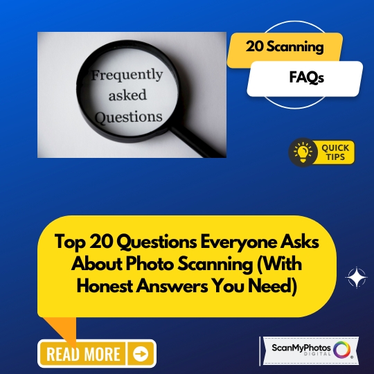 FAQ: Photo Scanning Questions | ScanMyPhotos Picture This Journal